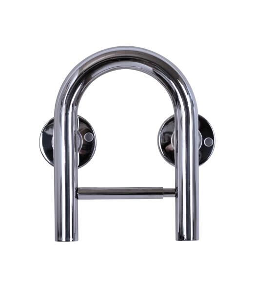 RIDDER WC-Haltegriff Uwe, chromfarben, inkl. WC-Papierhalter aus ...