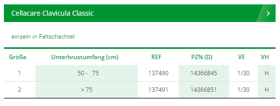 L&R Cellacare® Clavicula Classic Claviculabandage Rucksackverband mit ...